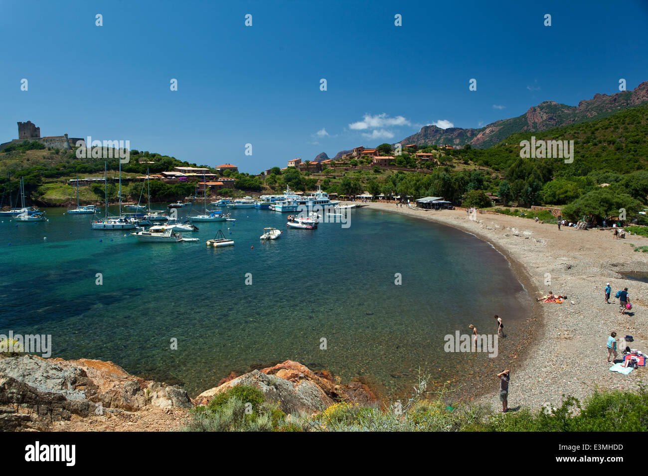 Peninsula of Girolata (Corsica Stock Photo - Alamy