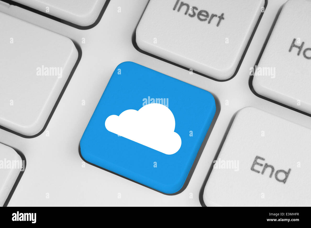Cloud computing concept on computer keyboard close-up Stock Photo - Alamy
