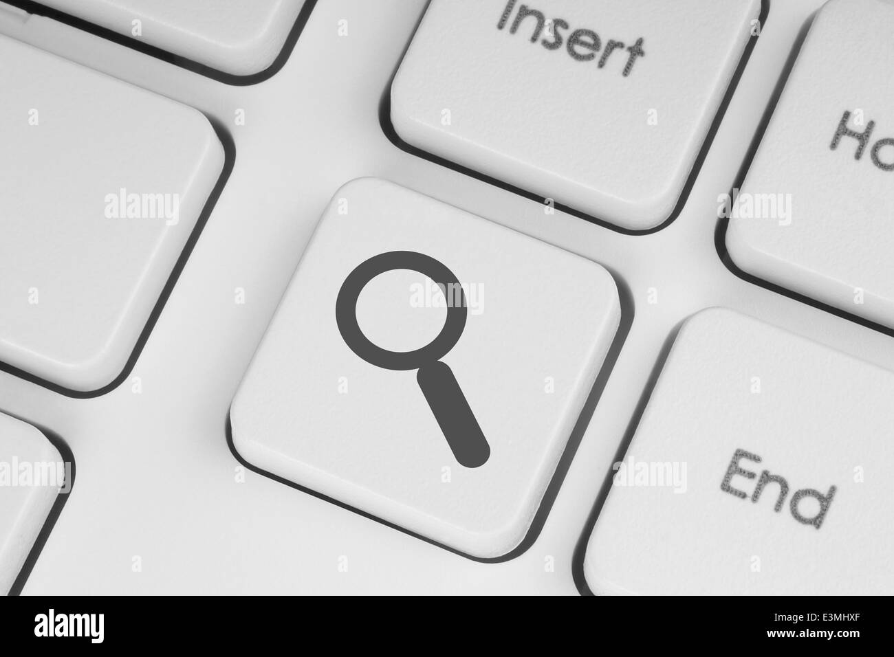 Search button on the keyboard close-up Stock Photo - Alamy