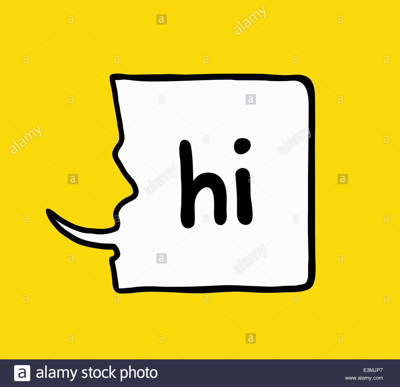 Hello Speech Bubble Stock Photos & Hello Speech Bubble Stock Images - Alamy