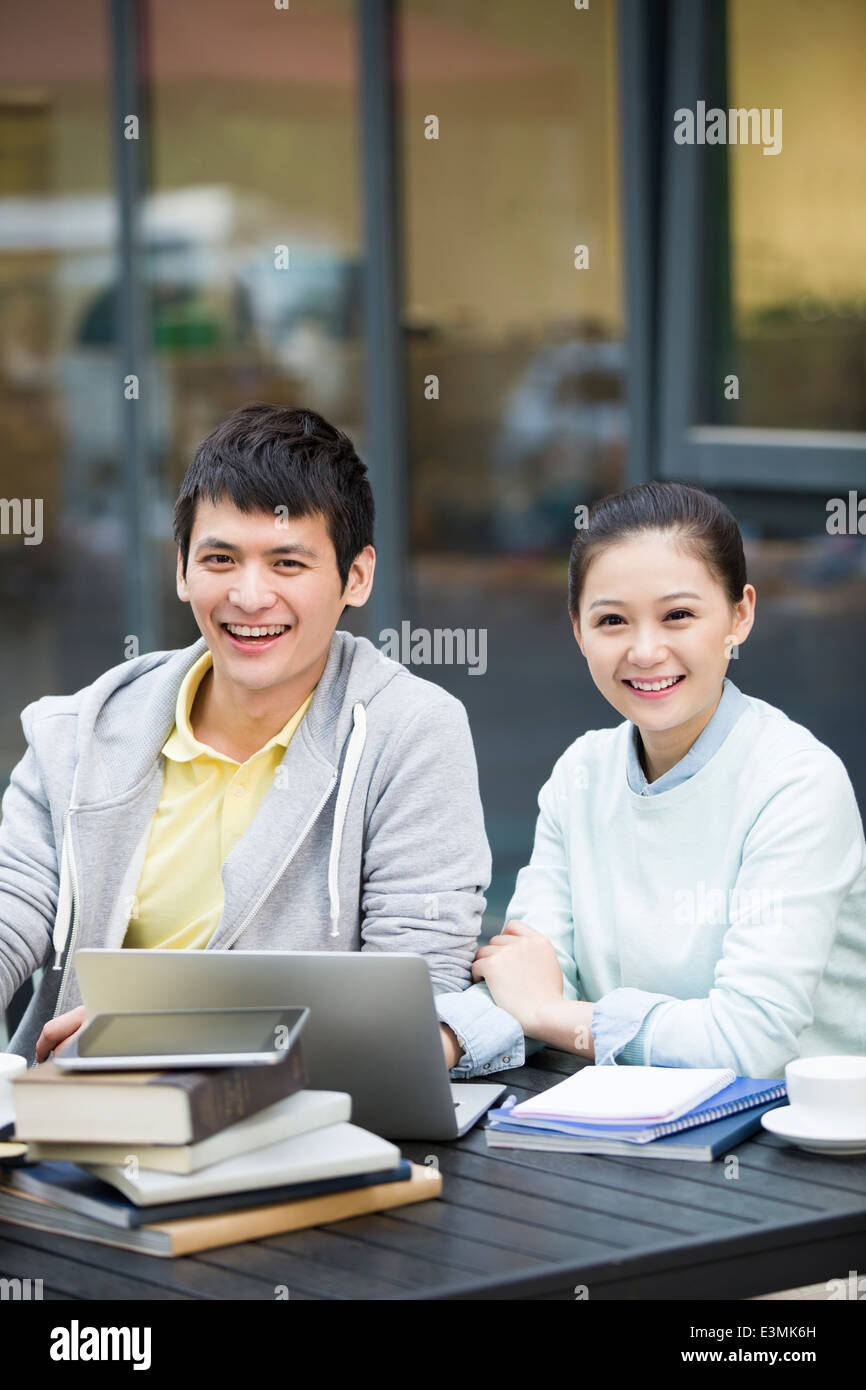 Young couple studying Stock Photo - Alamy