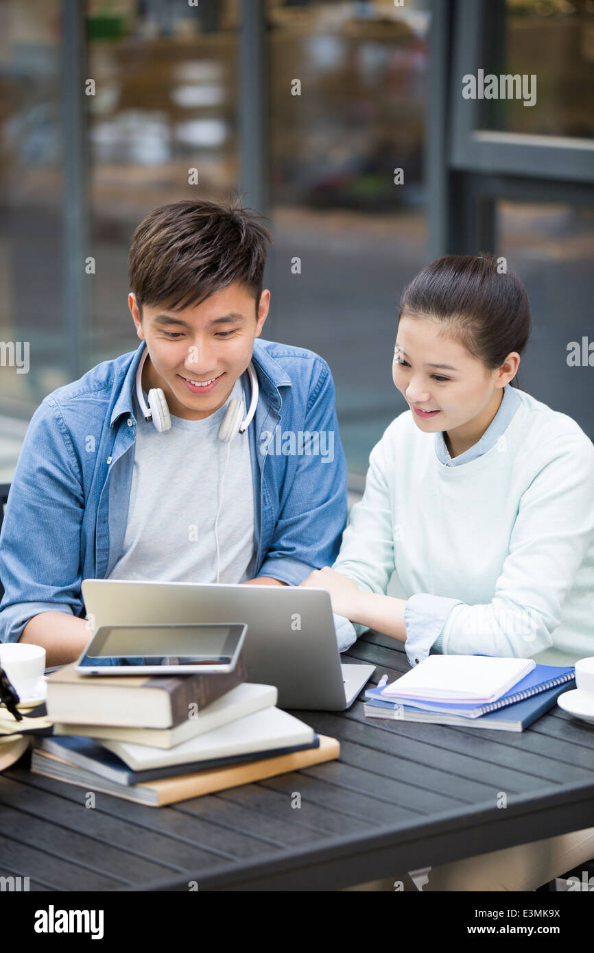 Young couple studying Stock Photo - Alamy
