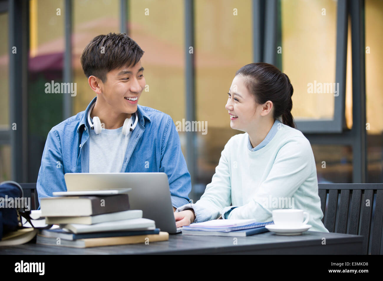 Young couple studying Stock Photo - Alamy