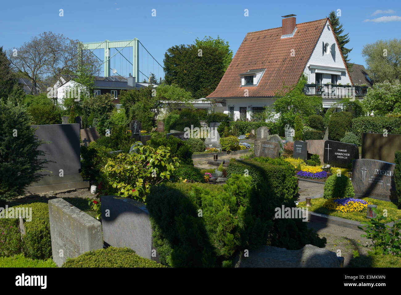 Rodenkirchen Bridge is a steel suspension bridge over the Rhine located ...