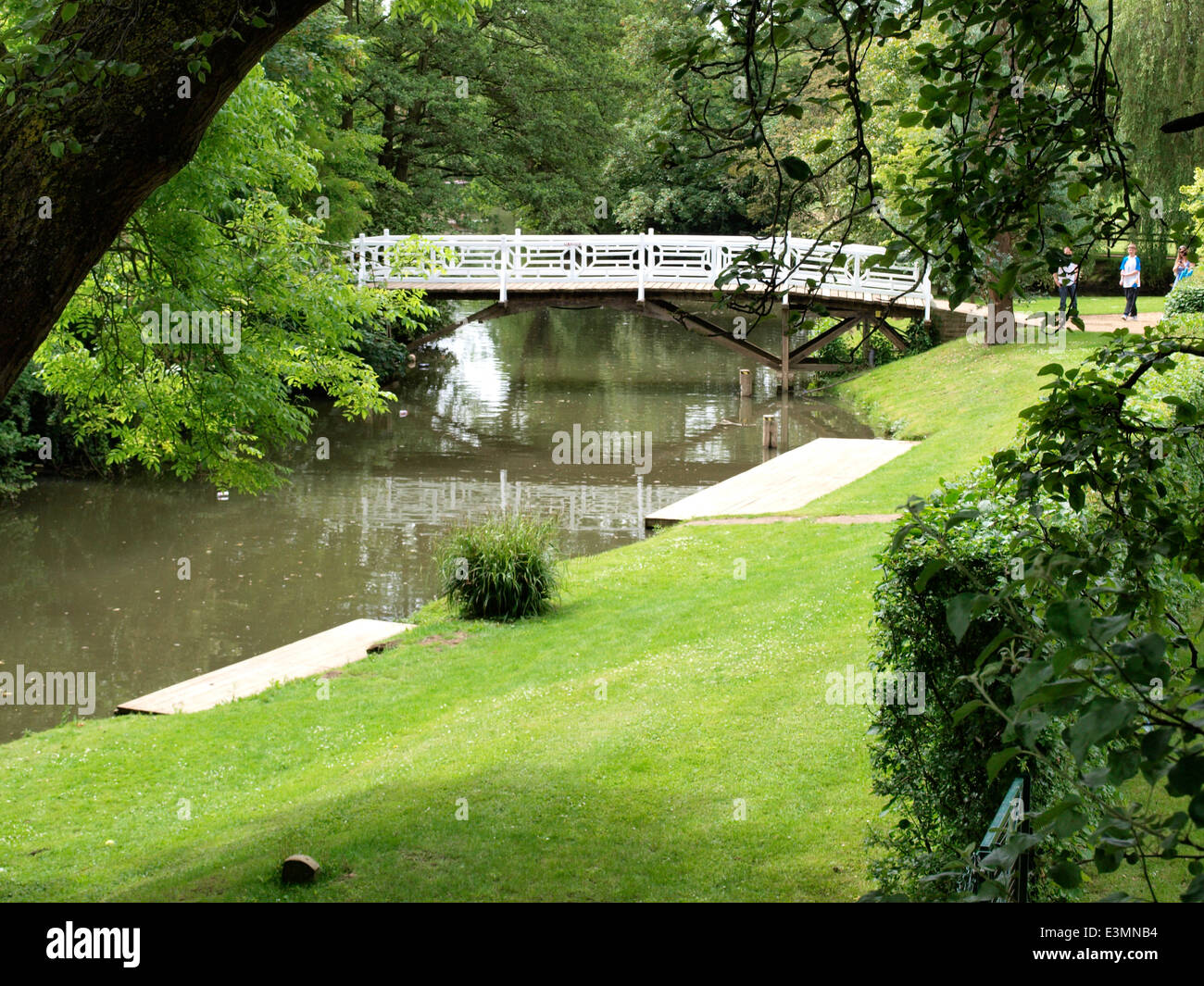 Ornamental bridge over a river, Oxford, UK Stock Photo - Alamy