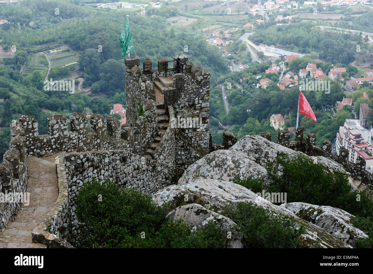 The Castle of the Moors (Castelo dos Mouros), Sintra, Portugal Stock ...