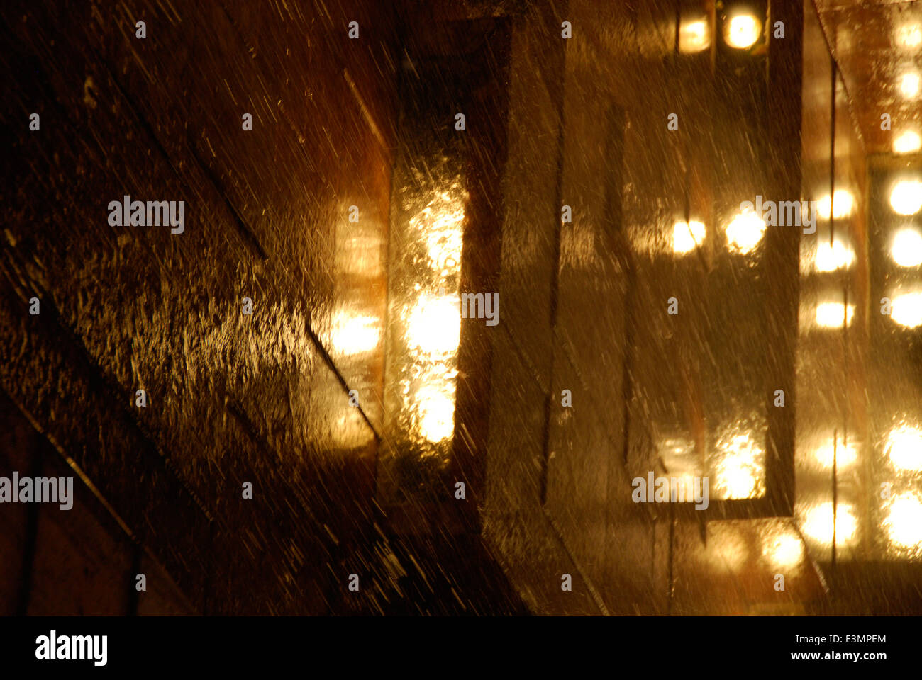 Lights under the rain at night Stock Photo - Alamy