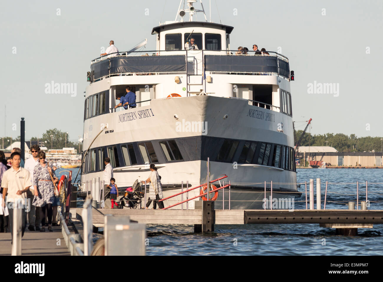 Cruise ship the Northern Spirit in dock ready to take tourists and ...