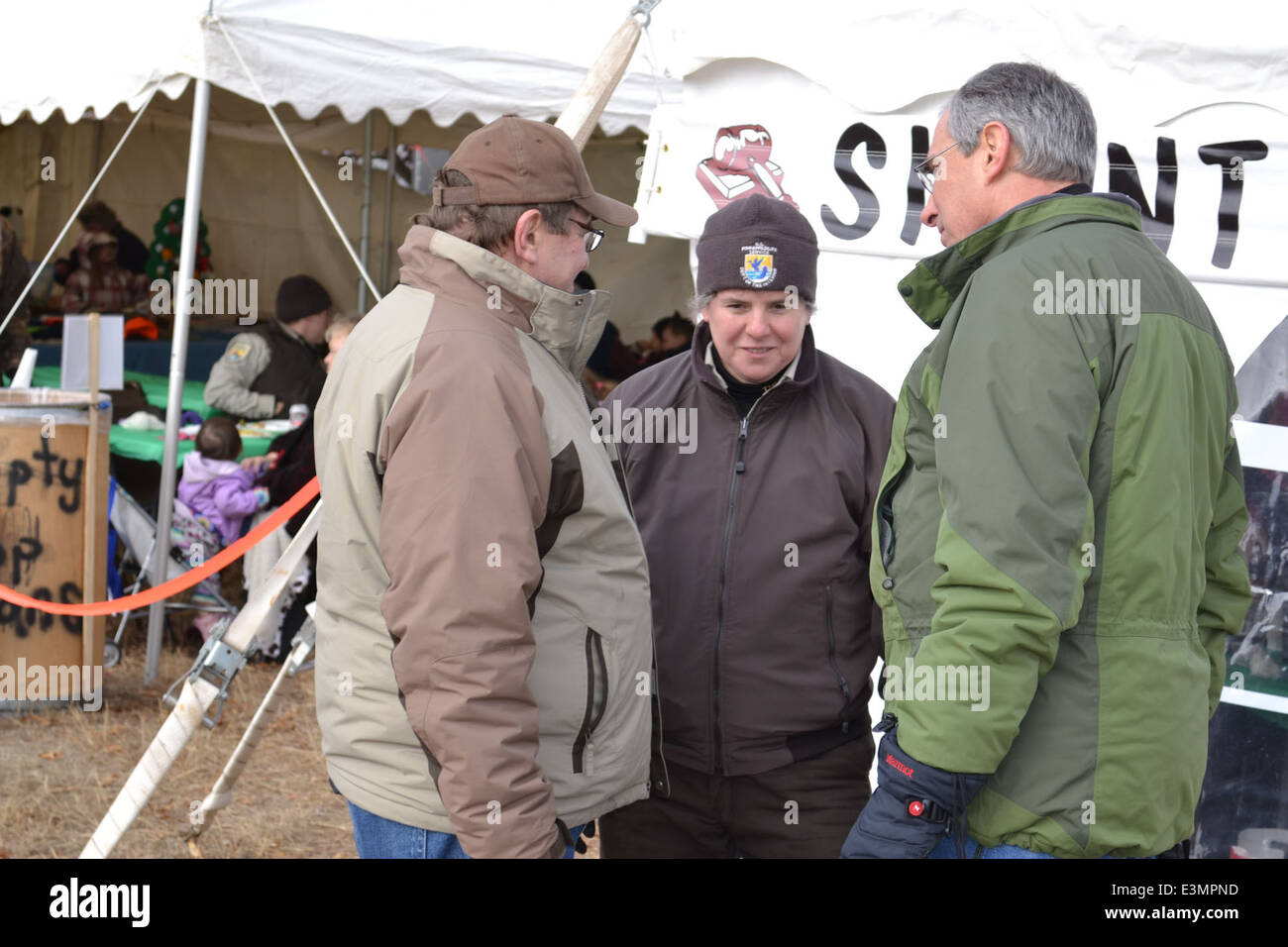 Rick Schultz, Anne Sittauer, and Tom Melius from the U.S. Fish and ...