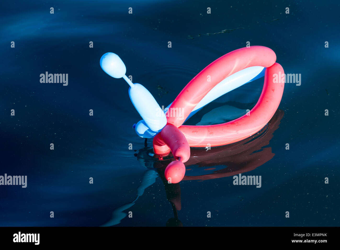 Balloon floating trash hi-res stock photography and images - Alamy