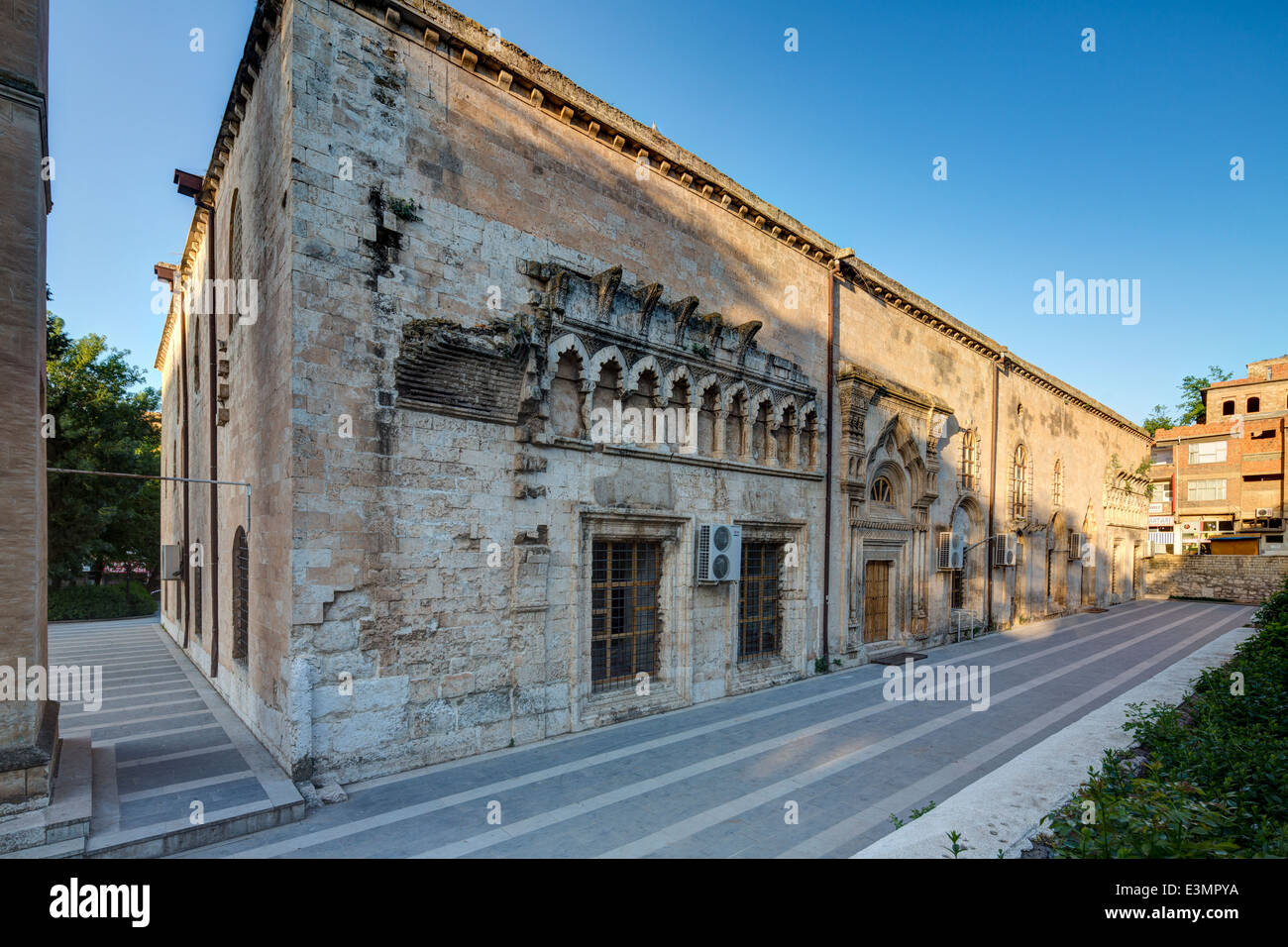 entrance facade of the Great Mosque, Silvan, Turkey Stock Photo - Alamy