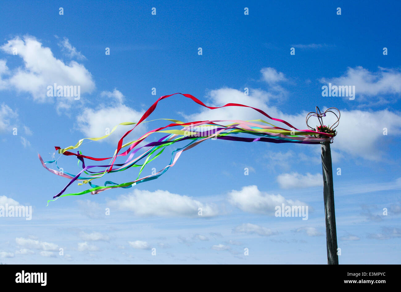 Beltane Maypole Celebration Stock Photo - Alamy