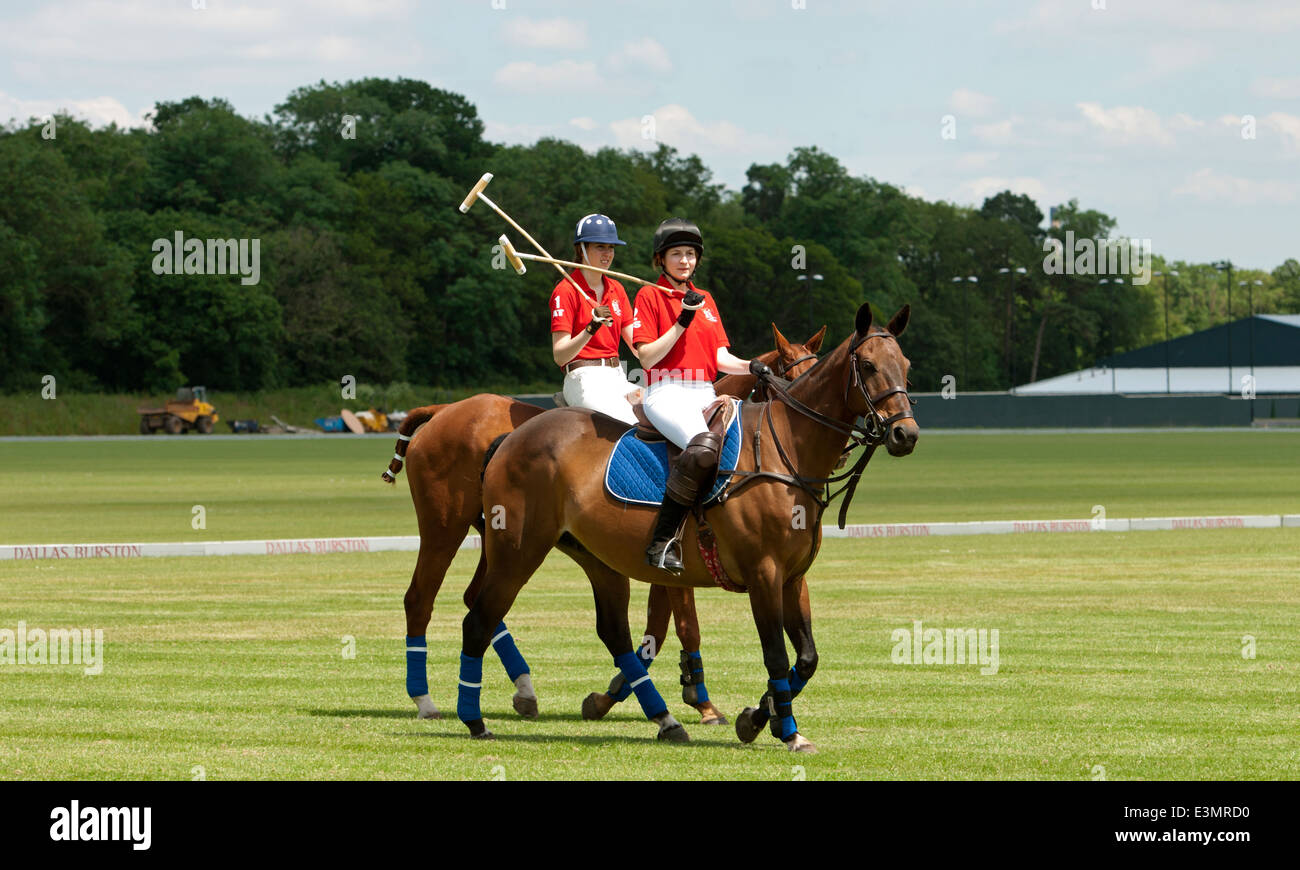 Polo players at the National University Championships, Southam ...