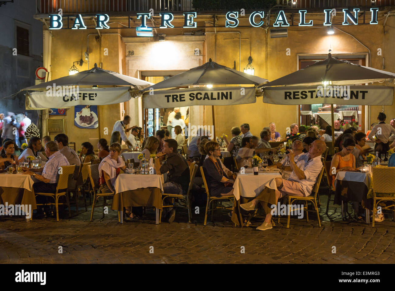 Tre Scalini cafe, Piazza Navona, Rome, Italy Stock Photo - Alamy