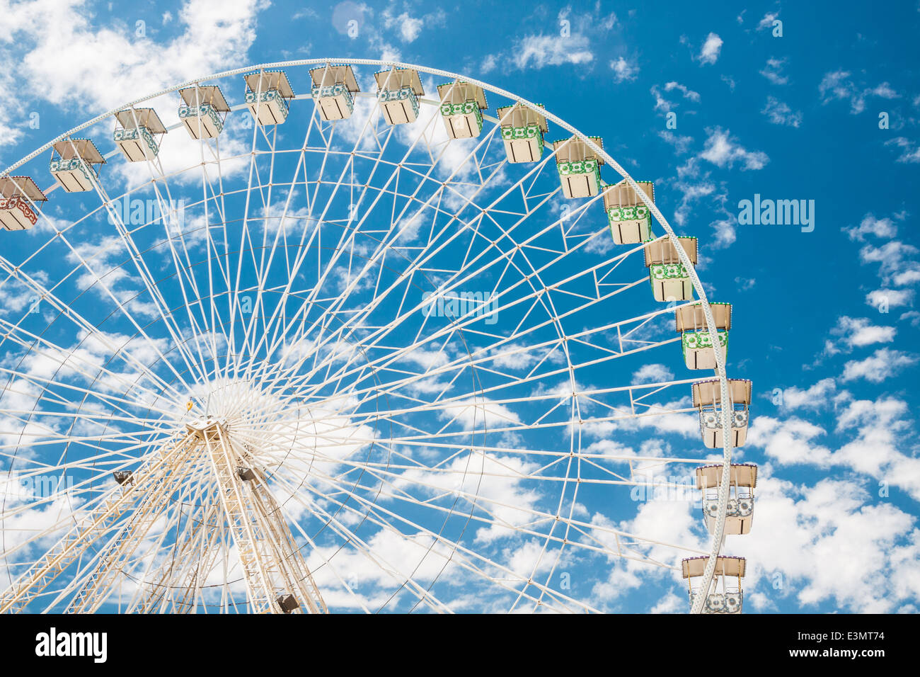 Ferris wheel of fair and amusement park Stock Photo - Alamy