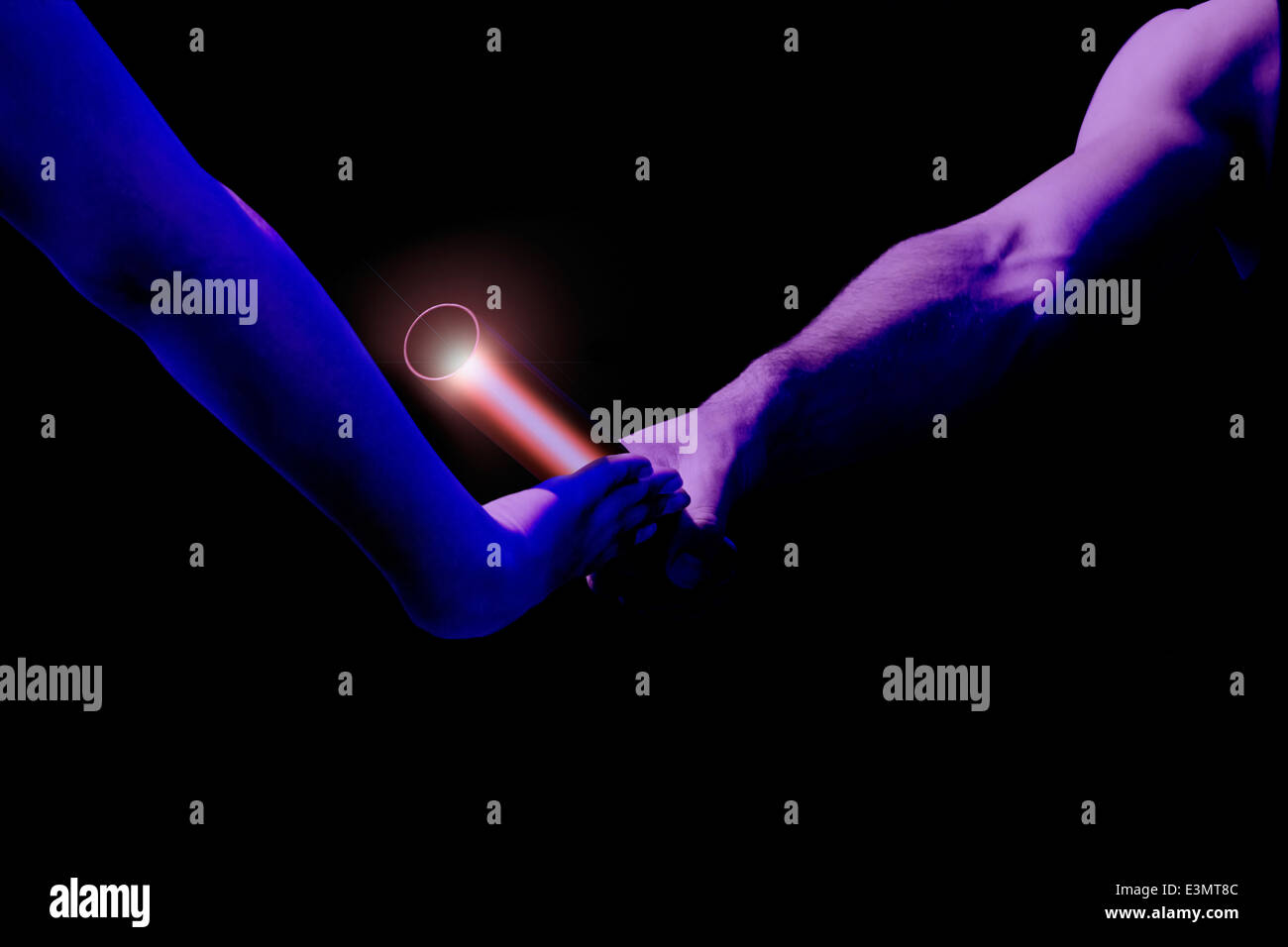 Relay race baton hi-res stock photography and images - Alamy