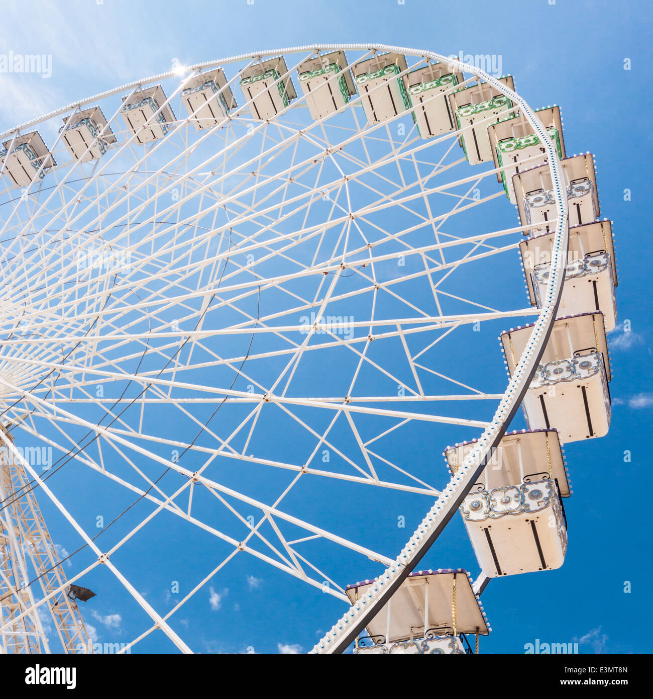 Ferris wheel of fair and amusement park Stock Photo - Alamy