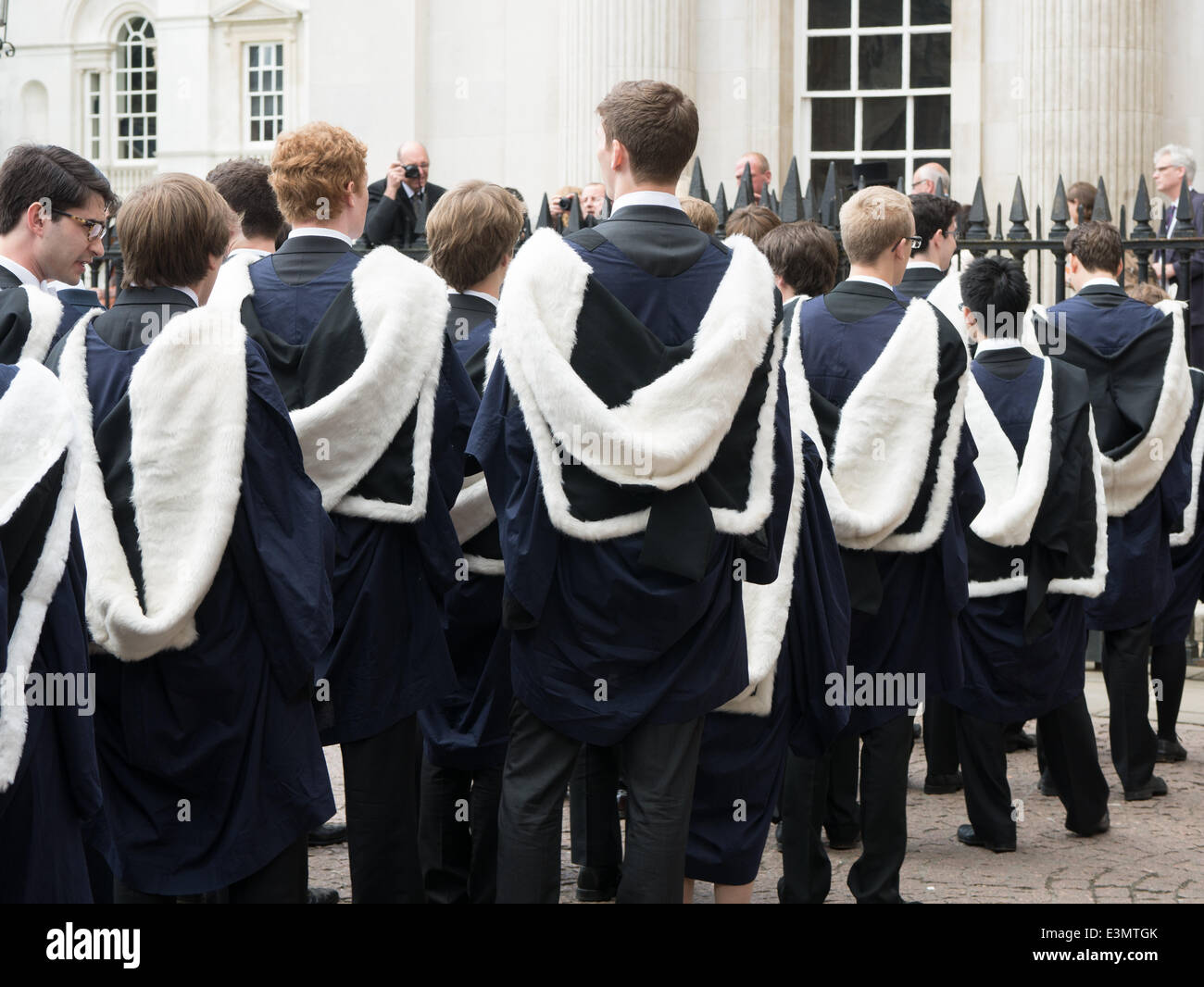 Cambridge, UK. 25th June 2014. Students from Trinity College (Cambridge ...