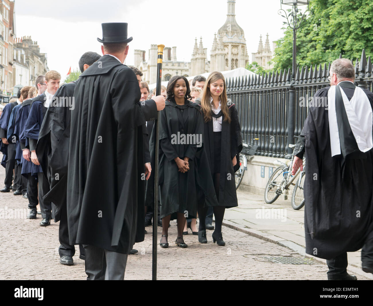 Graduation Students From Trinity College High Resolution Stock ...