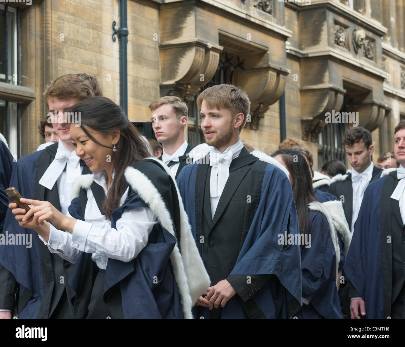 Cambridge, UK. 25th June 2014. Students from Trinity College (Cambridge ...