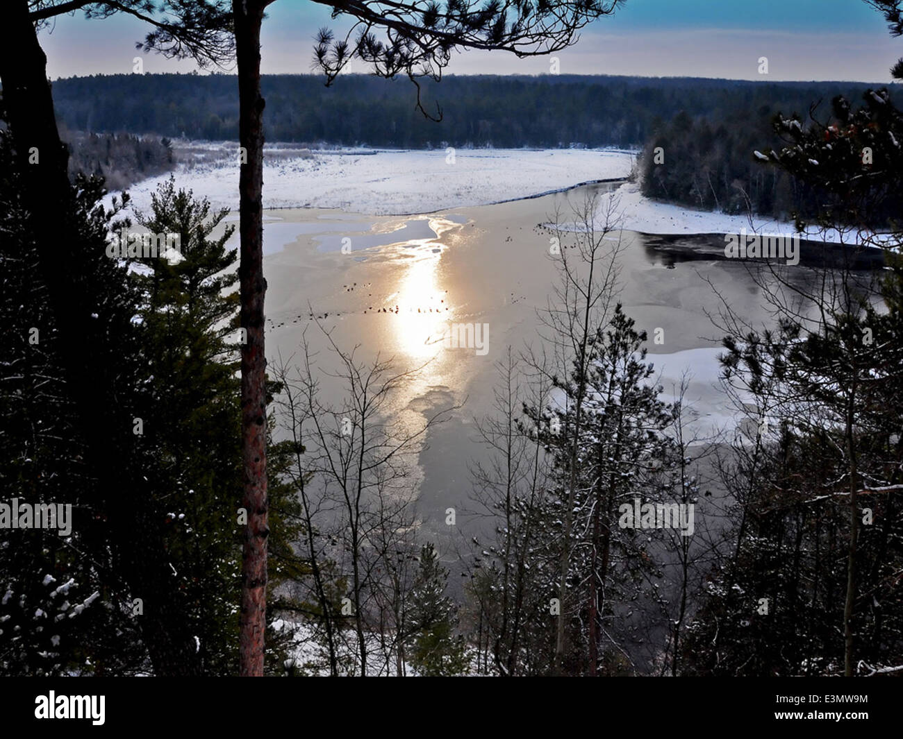 Brown Bridge Overlook Stock Photo - Alamy