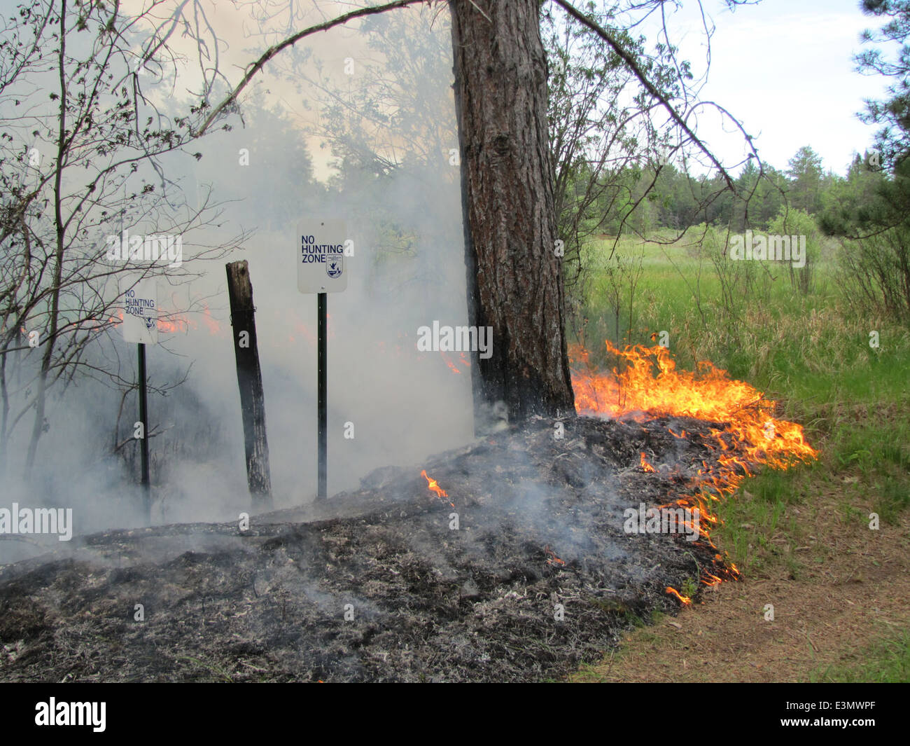 The Back Fire Stock Photo - Alamy