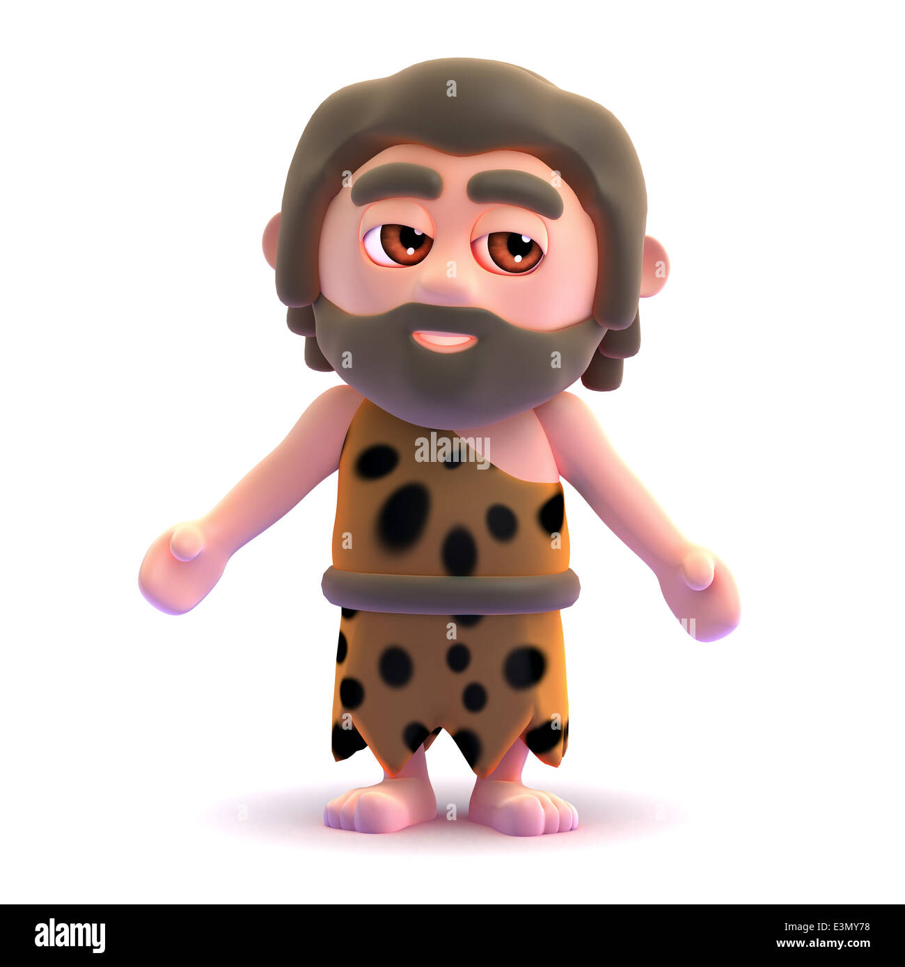 3d Caveman gestures in a friendly way Stock Photo - Alamy