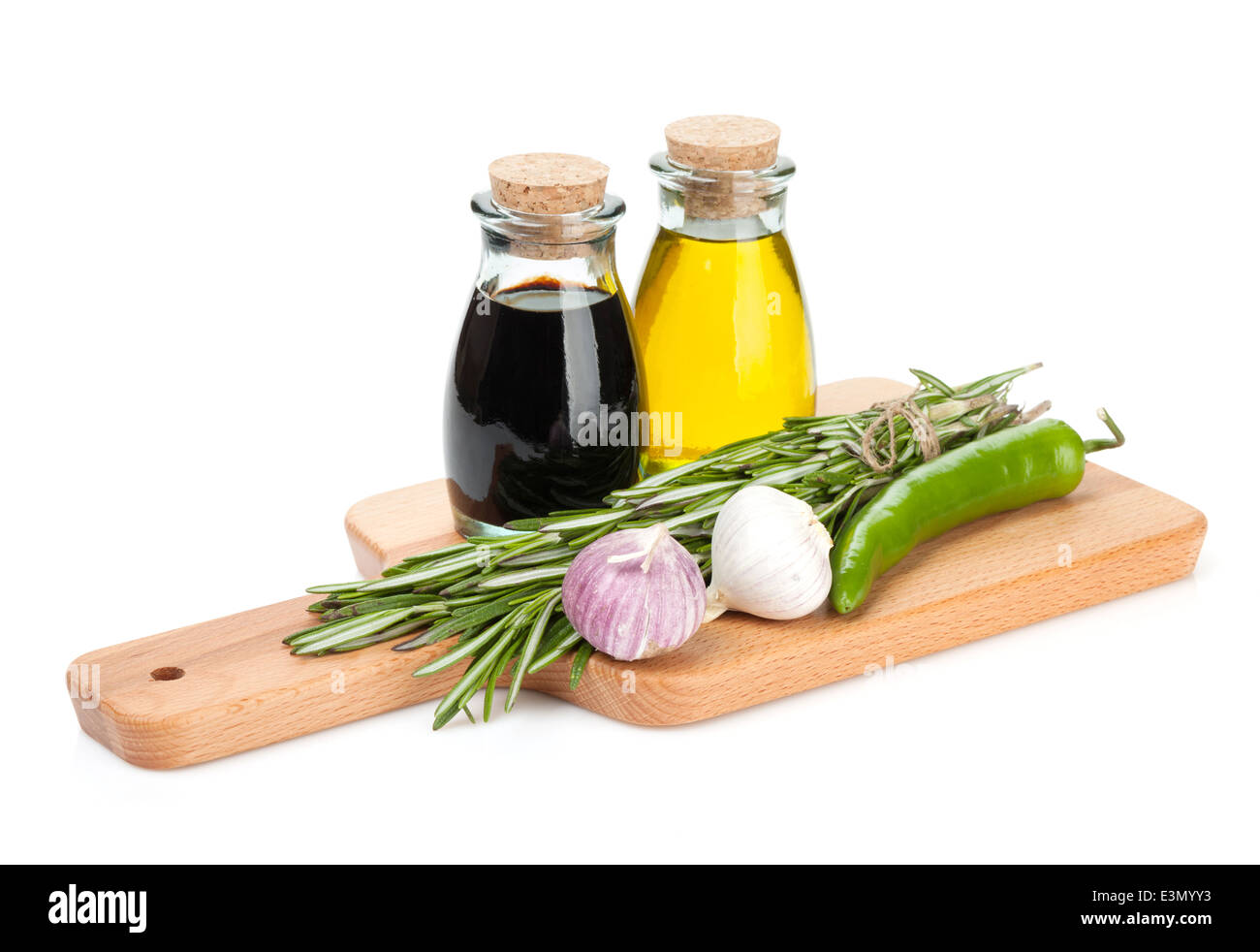Spices, herbs and condiments. Isolated on white background Stock Photo ...