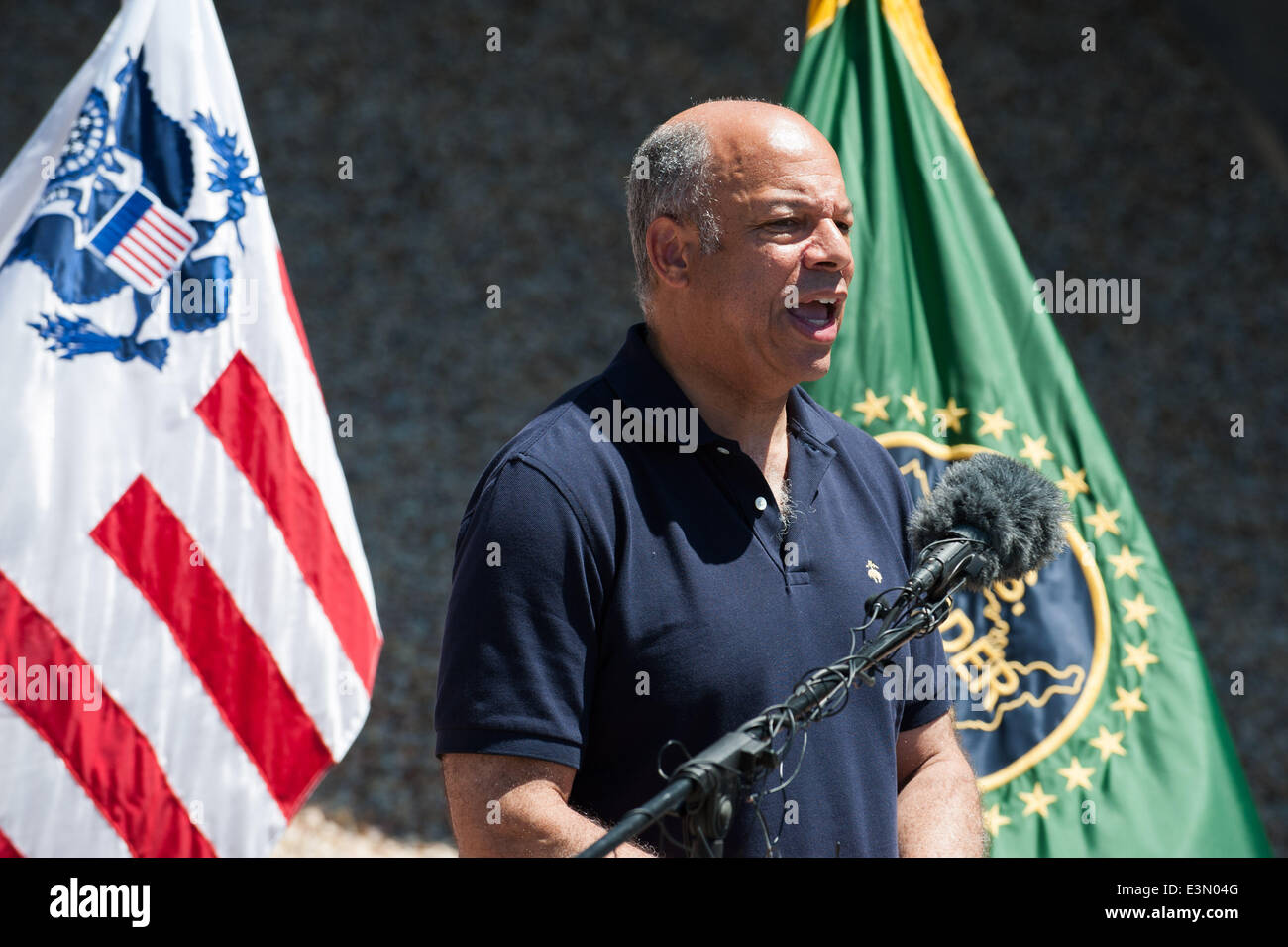 Nogales, Arizona, USA. 25th June, 2014. Homeland Security Sec. JEH ...