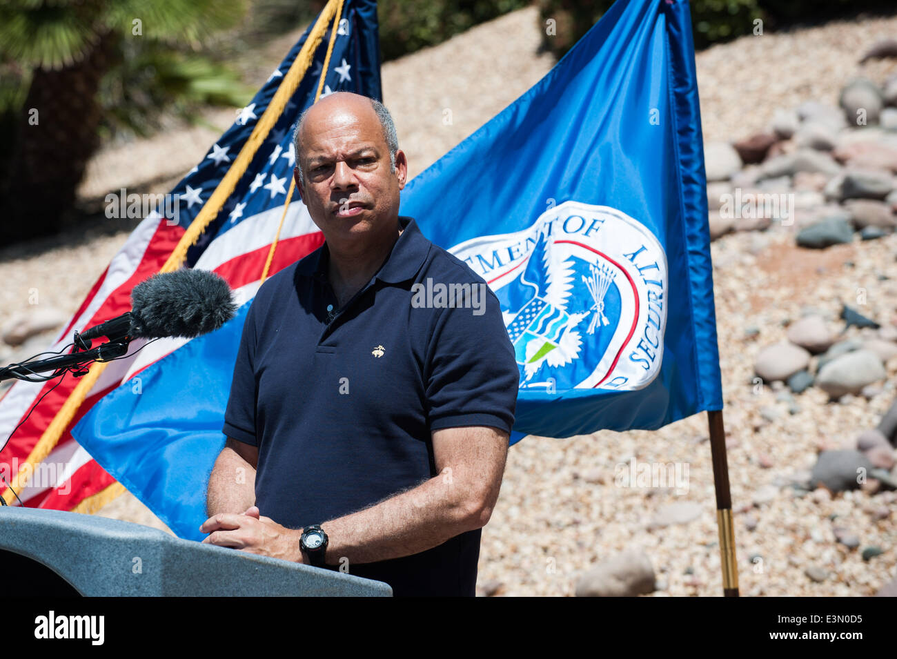 Nogales, Arizona, USA. 25th June, 2014. Homeland Security Sec. JEH ...