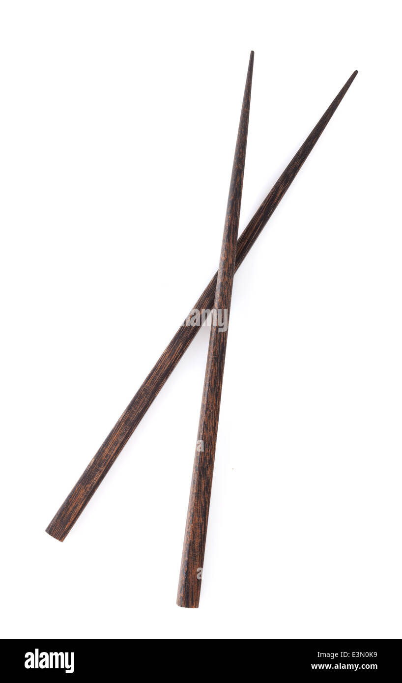 Sushi chopsticks. Isolated on white background Stock Photo - Alamy