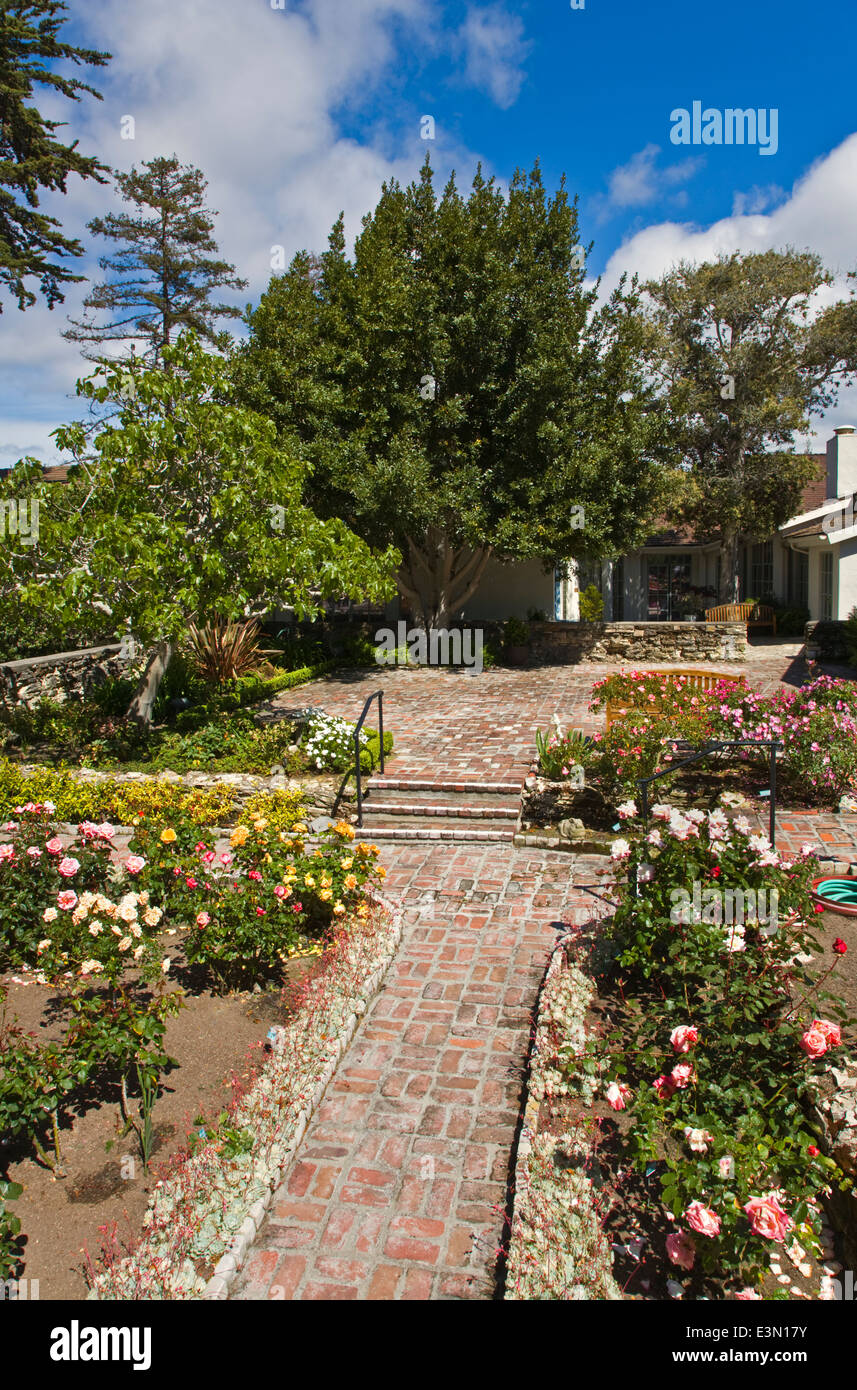 The ROSE GARDEN at LA MIRADA Museum of Art - Monterey, California Stock ...