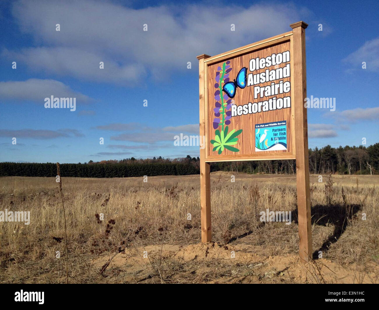 Signage Commemorating the Restoration Project Stock Photo - Alamy