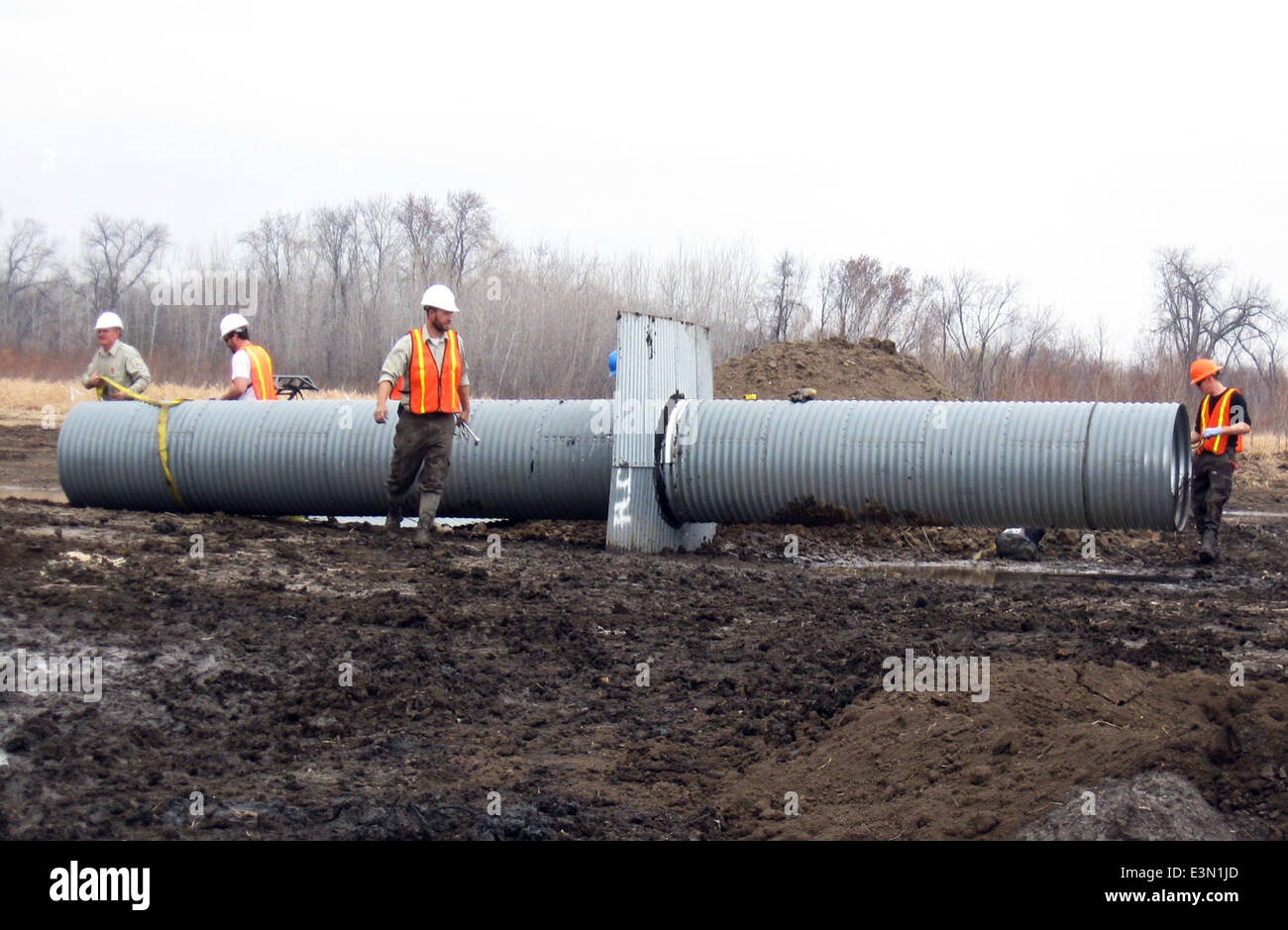 Preparing the 36-inch Pipe for Restoration Stock Photo - Alamy