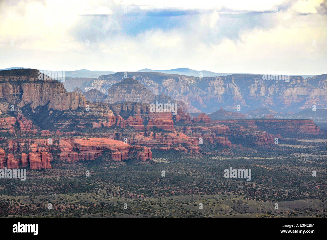 The Red Rock Ridges near Bear Mountain in Sedona, Arizona, are known ...