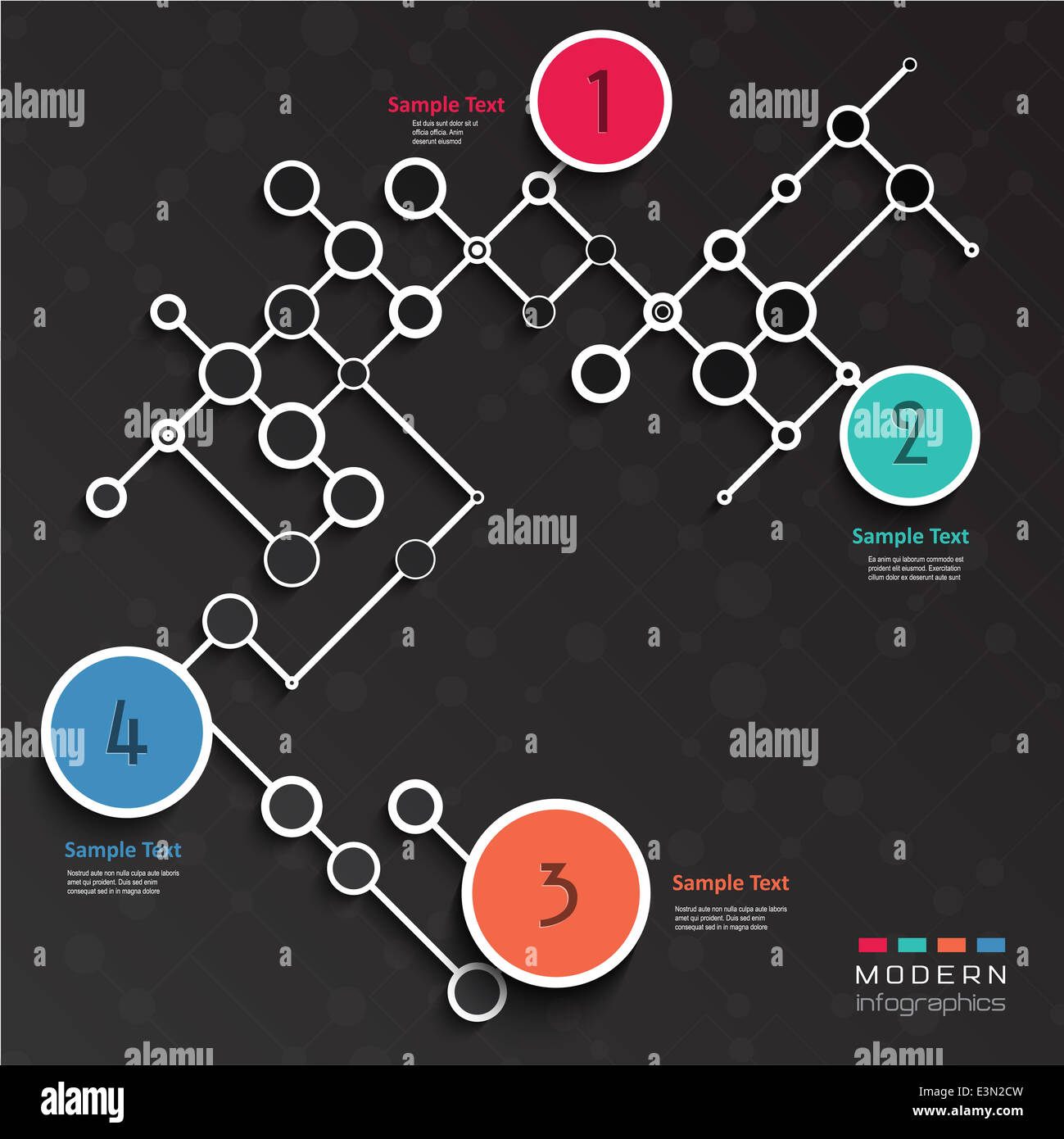 Modern lattice design for infographics layout Stock Photo - Alamy