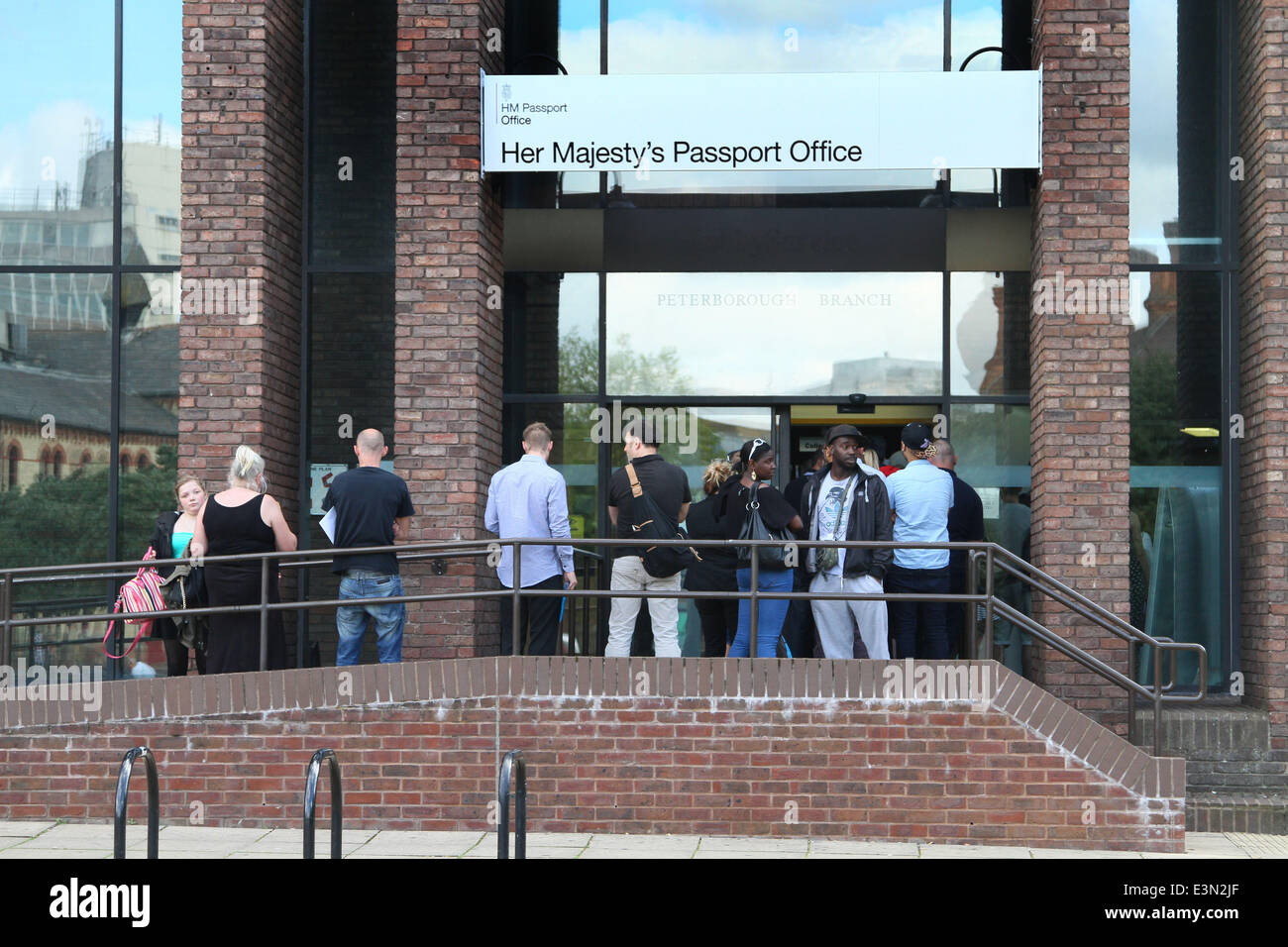 Queue at passport office hi-res stock photography and images - Alamy