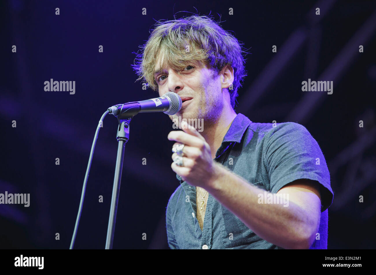 Scottish singer songwriter Paolo Nutini performs a Glastonbury Festival ...