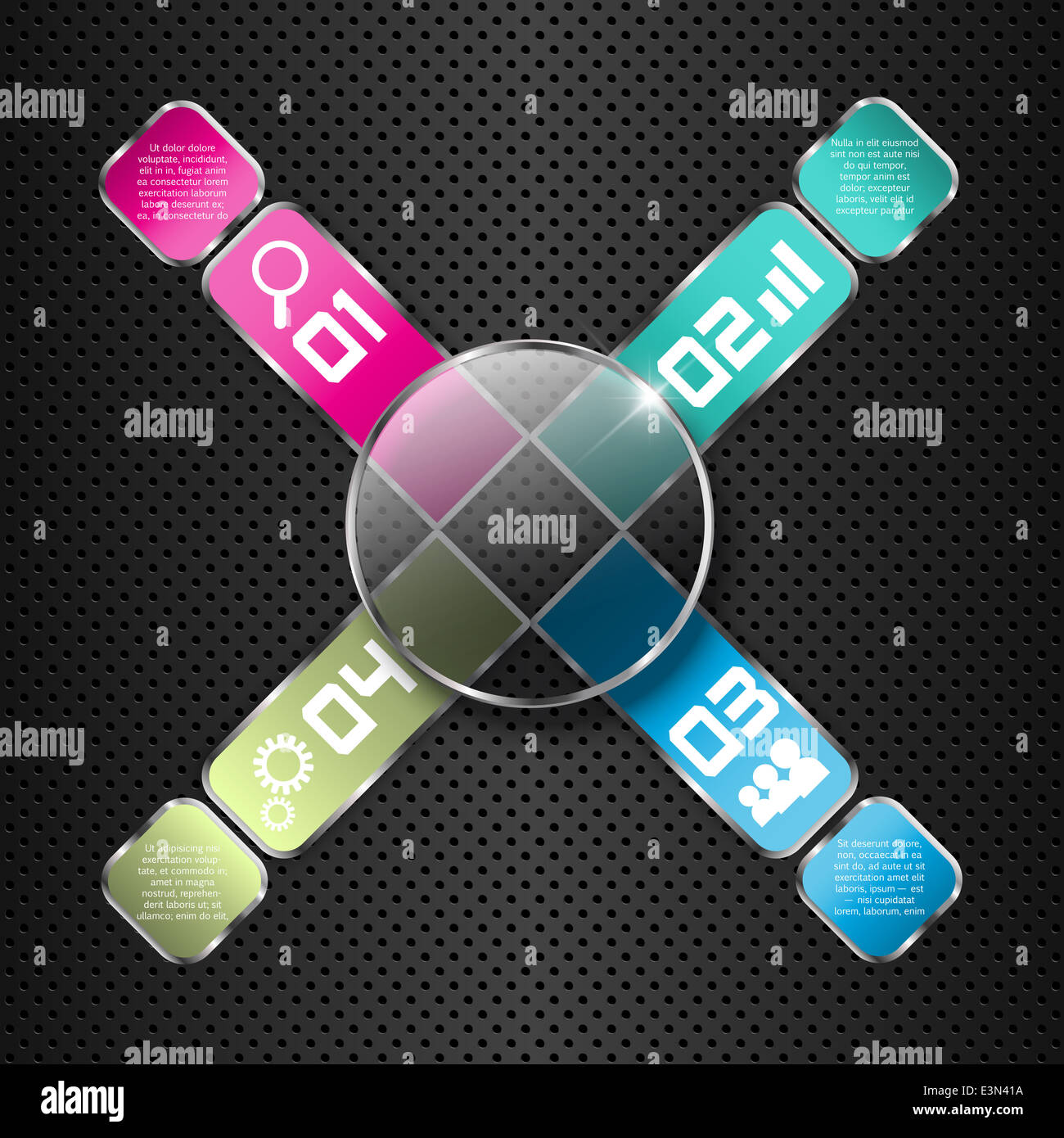 Modern design for infographics options background Stock Photo - Alamy