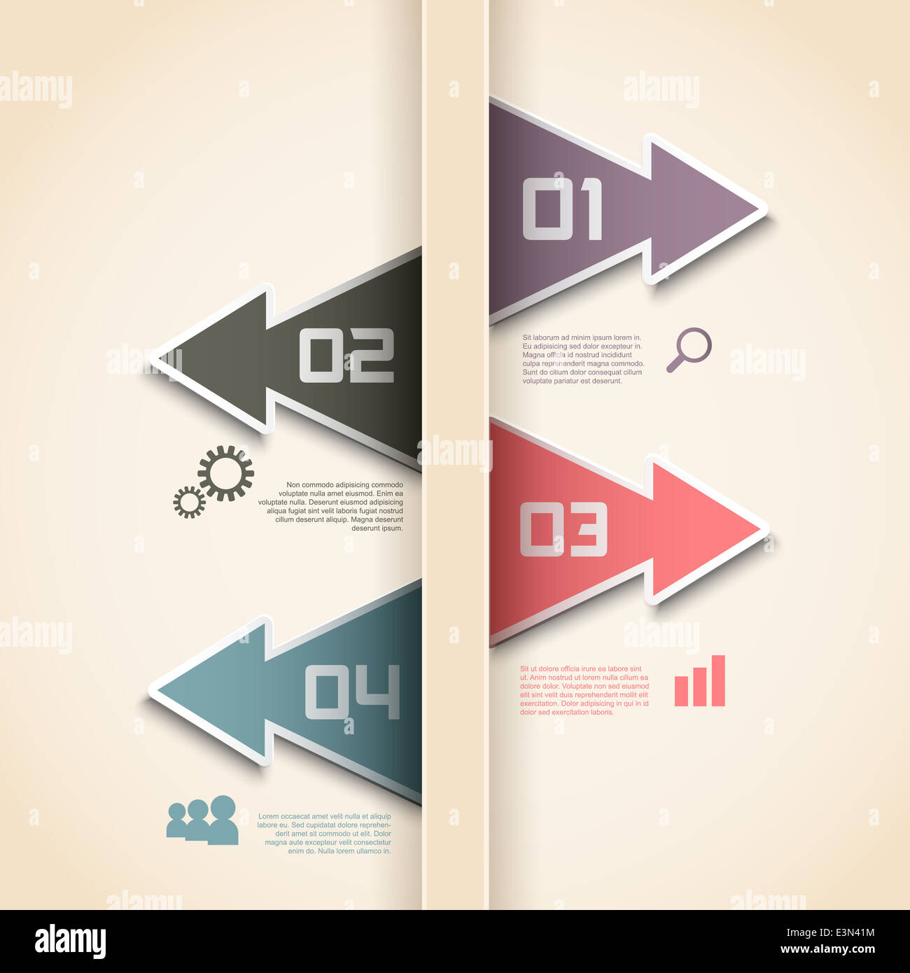 Modern design for infographics options background Stock Photo - Alamy