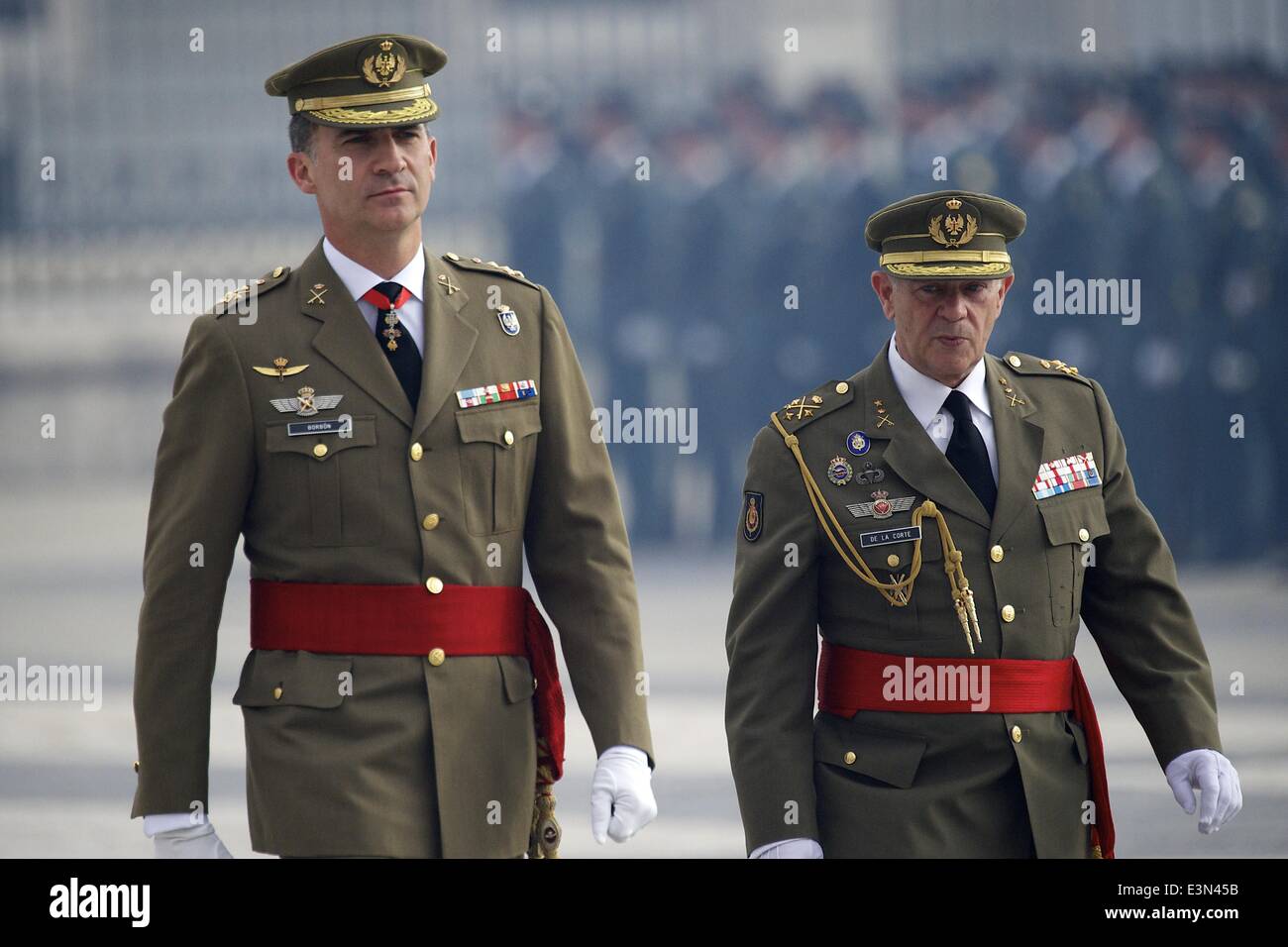 Madrid, Spain. 25th June, 2014. King Felipe VI Receives Armed Forces ...