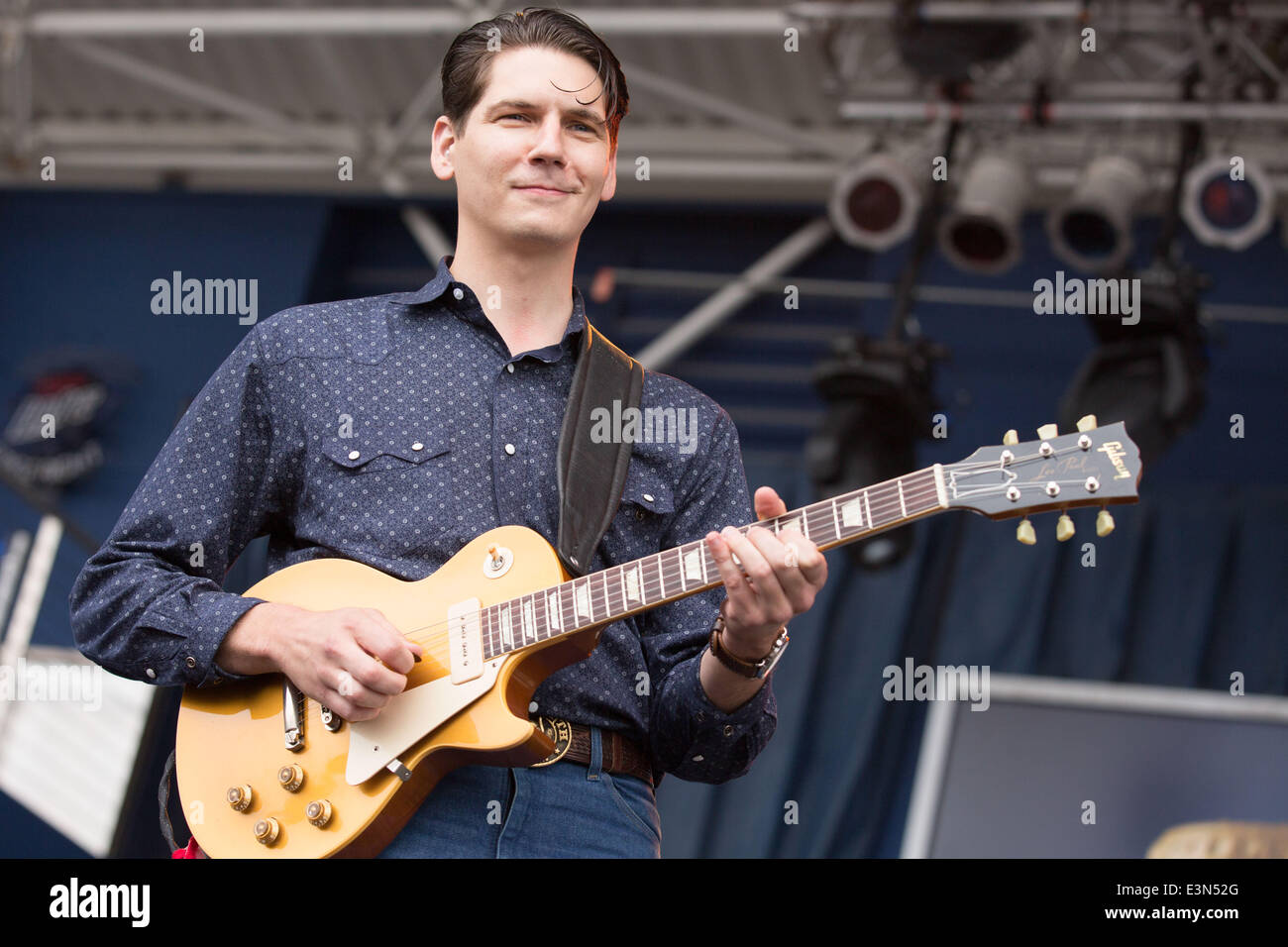 Milwaukee, Wisconsin, USA. 25th June, 2014. Guitarist AUSTIN JENKINS of ...