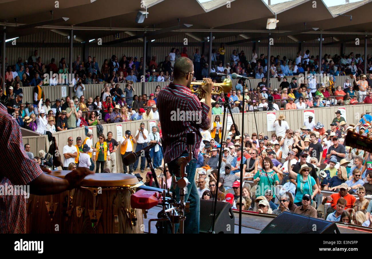TROY ANDREWS know as TROMBONE SHORTY performs with his band on the ...