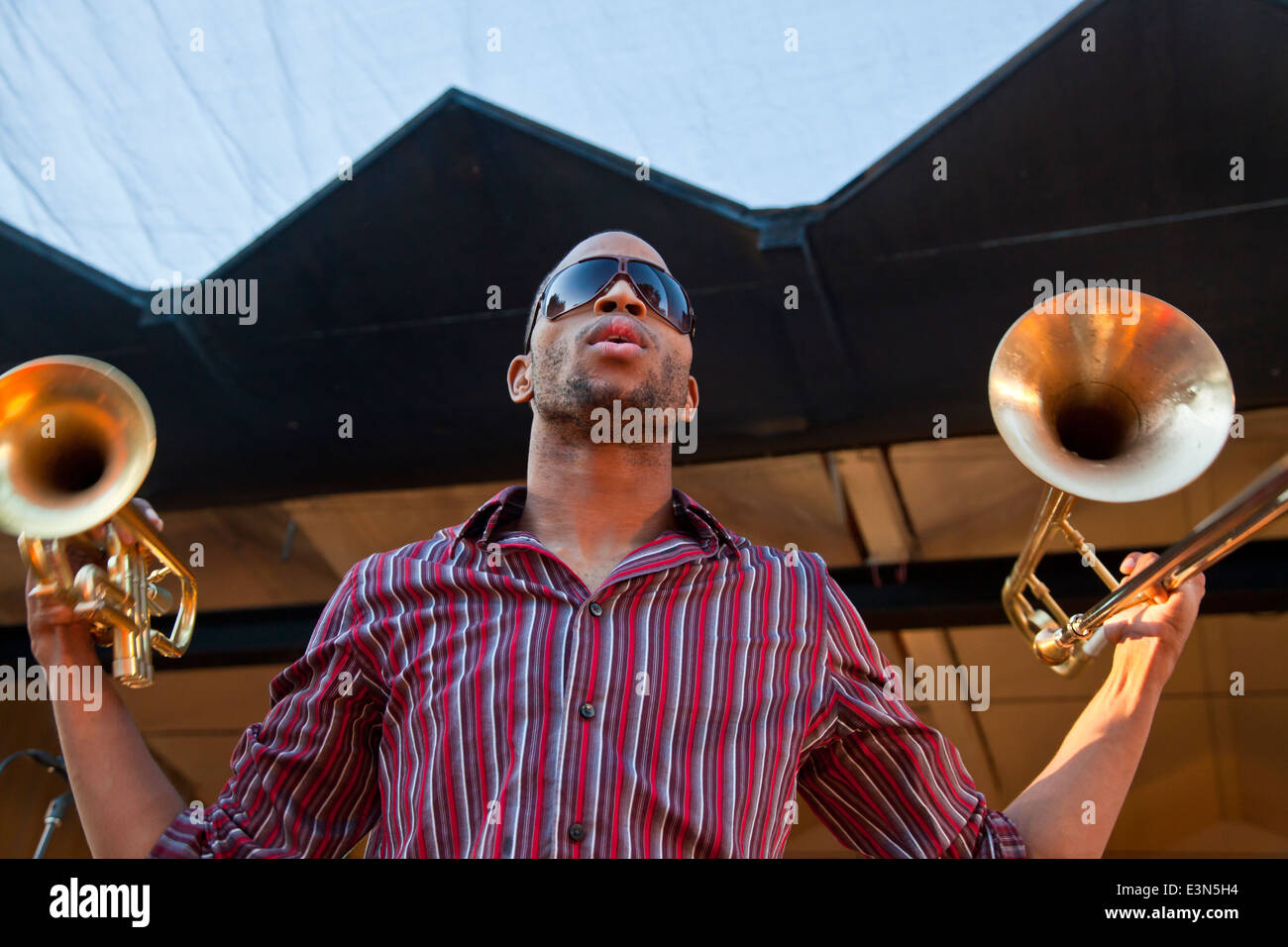 Trombone shorty hi-res stock photography and images - Alamy