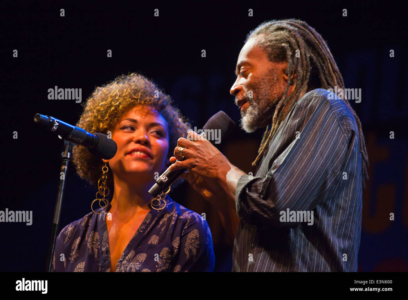 BOBBY MCFARRIN sings with his daughter MADISON MCFARRIN while ...