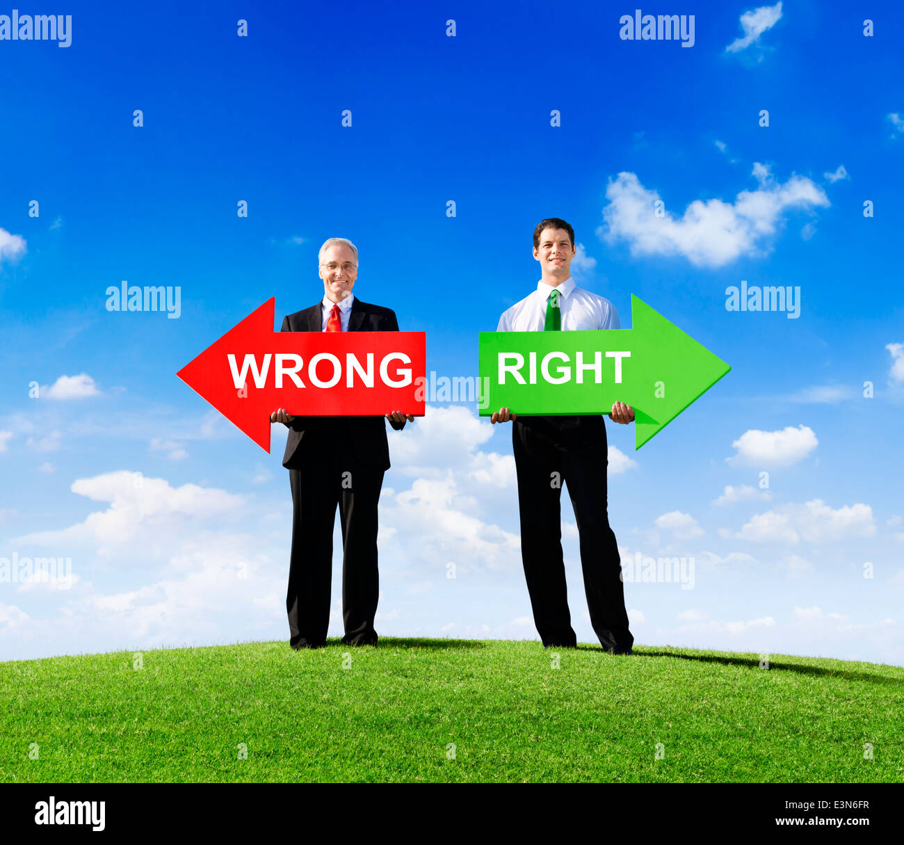 Right and wrong hi-res stock photography and images - Alamy