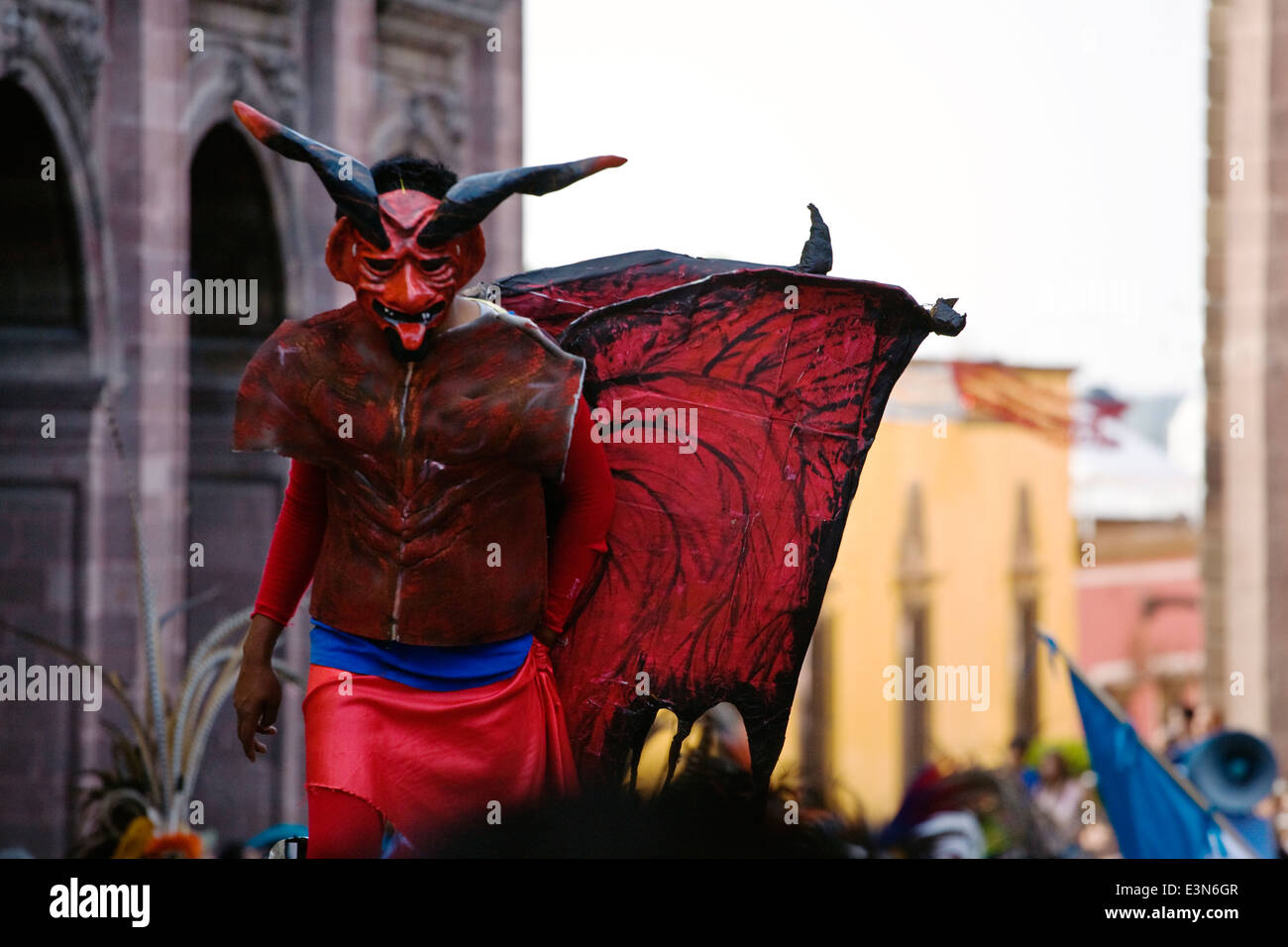 MASKED DEVIL in the annual INDEPENDENCE DAY PARADE held on September ...