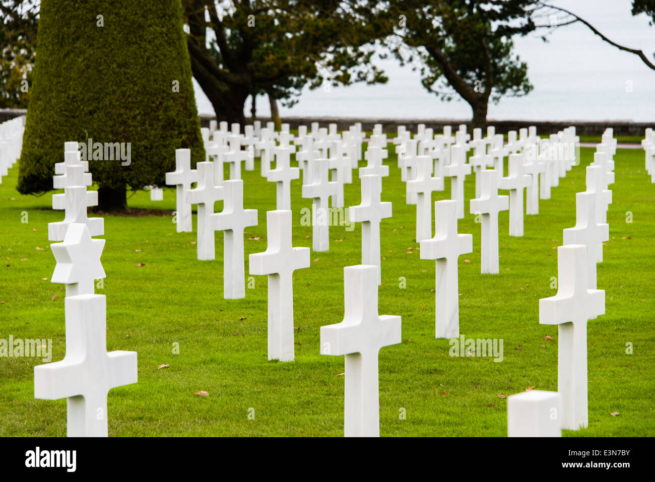 WWII Normandy American Cemetery and Memorial, France Stock Photo - Alamy