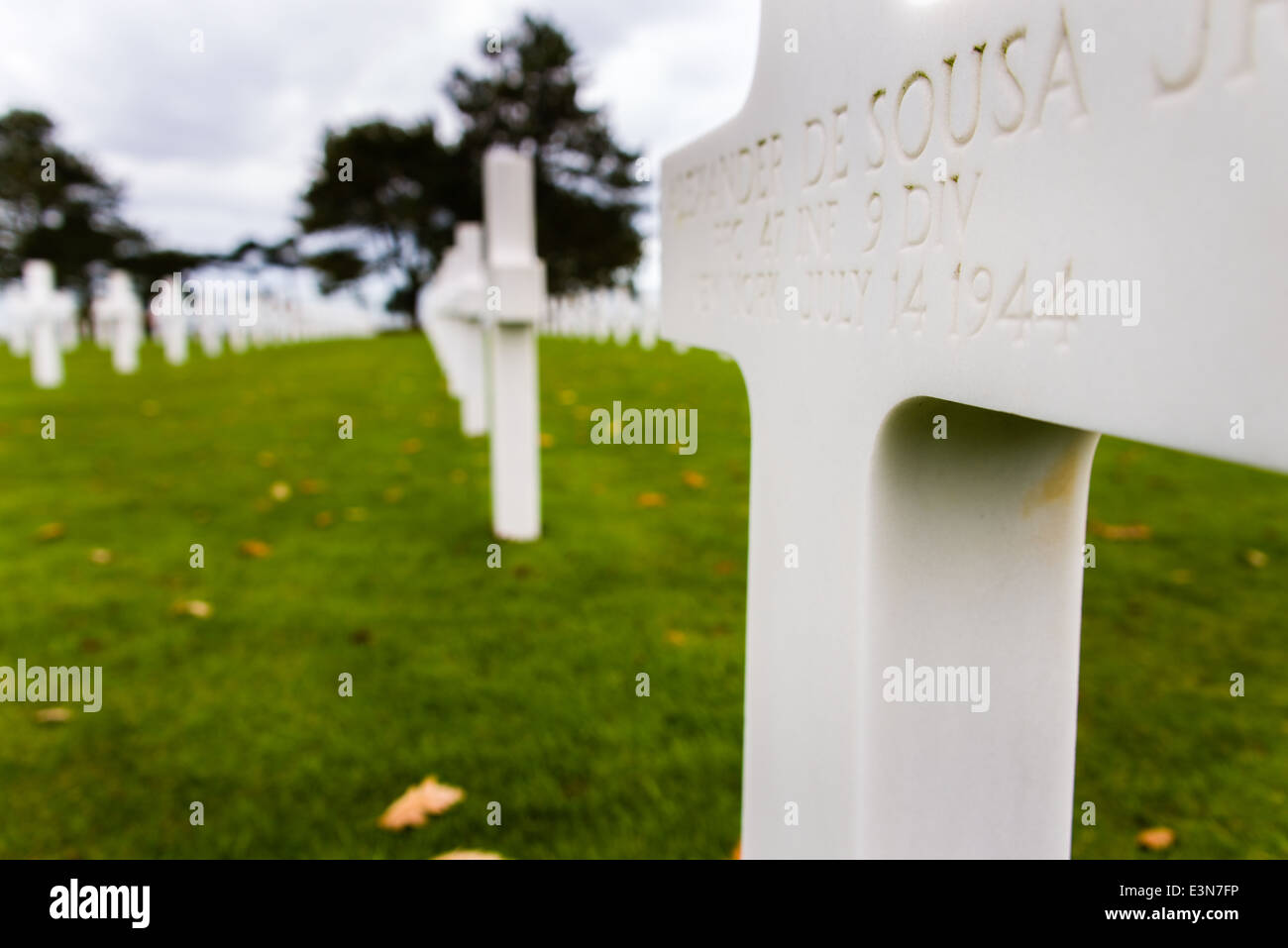 WWII Normandy American Cemetery and Memorial, France Stock Photo - Alamy