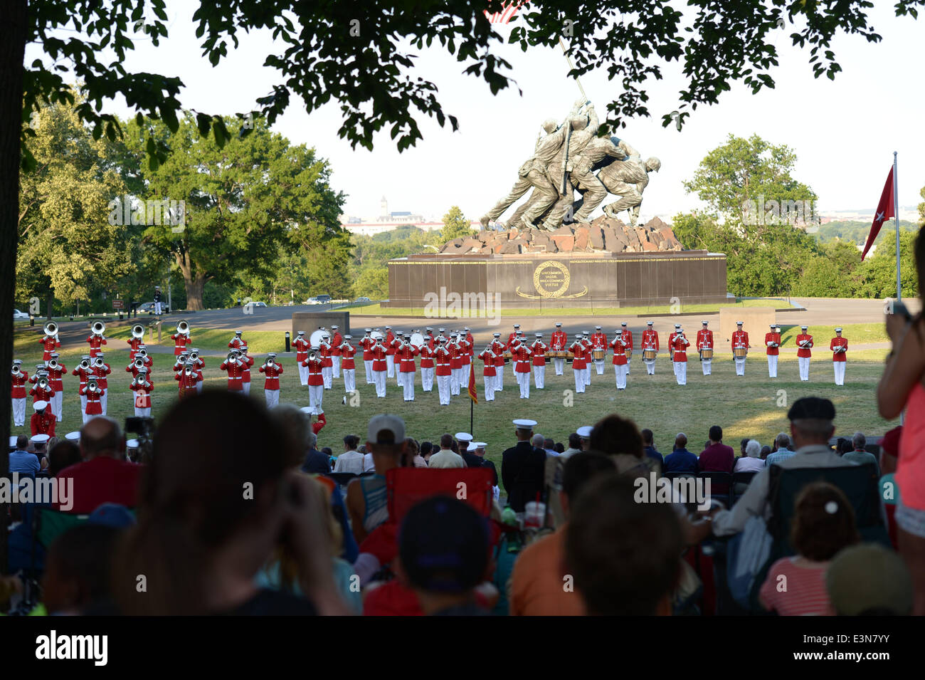 Washington, DC, USA. 24th June, 2014. People watch performance of a ...